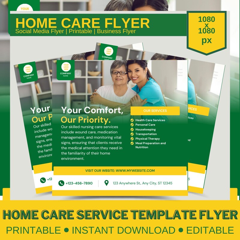 Home Care Flyer - Etsy