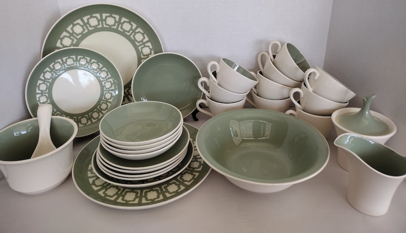 Vintage 1960s Harkerware Green Persian Key - Many Styles - Etsy