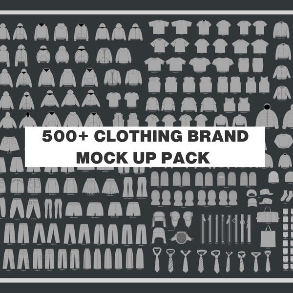 Streetwear Mockups Vector - Etsy