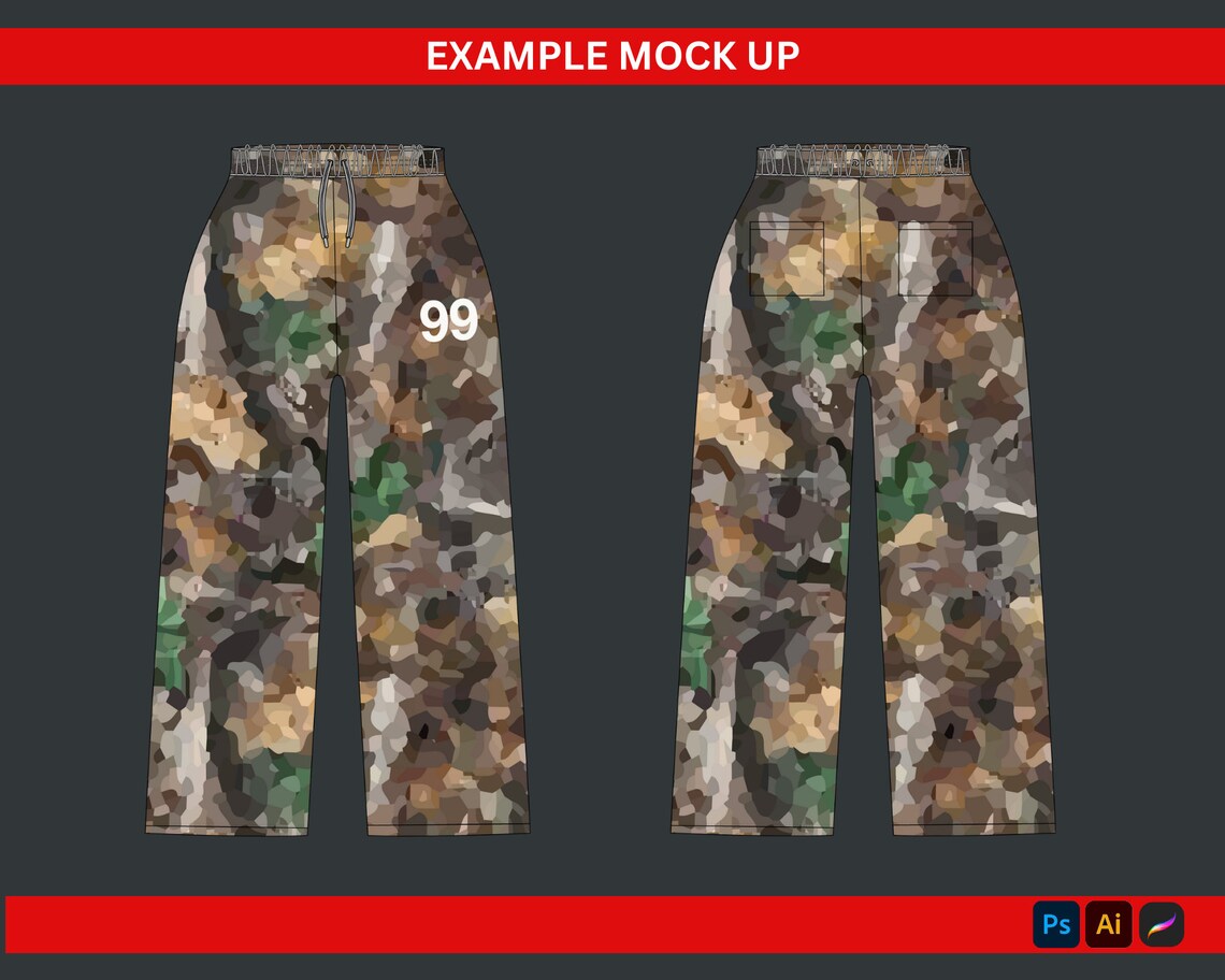 Full Store Streetwear Vector Mock up Pack, Including Custom Pockets ...