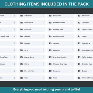 750 Clothing Brand Mock Ups Pack Vector Mockups & Free Tech Pack Mock ...