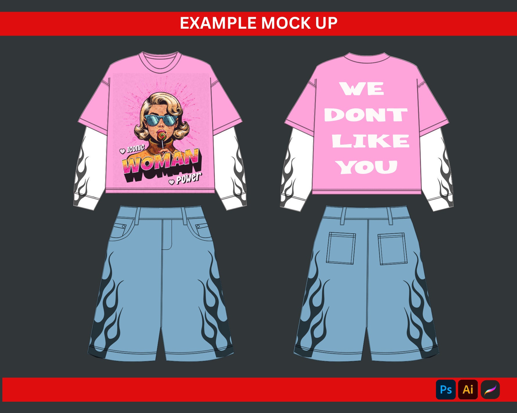 Full Store Streetwear Vector Mock up Pack, Including Custom Pockets ...