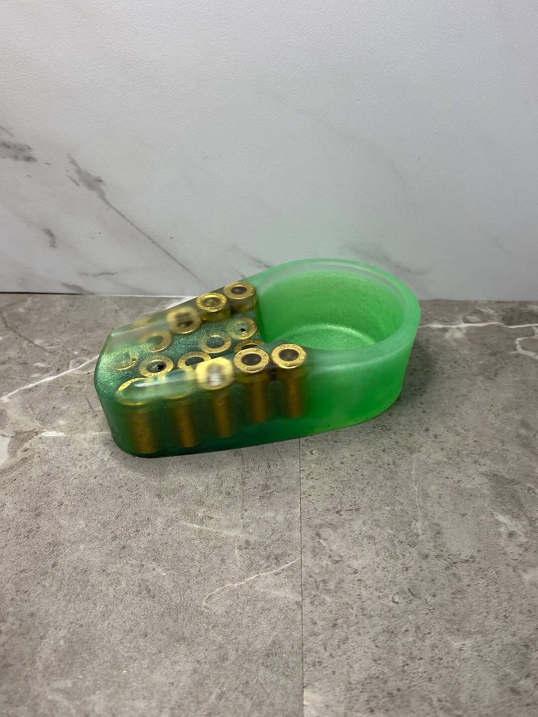 Resin Cigar Ashtray Light Green 45 MM Shells Cigar Smoker Gift Ash Tray ...