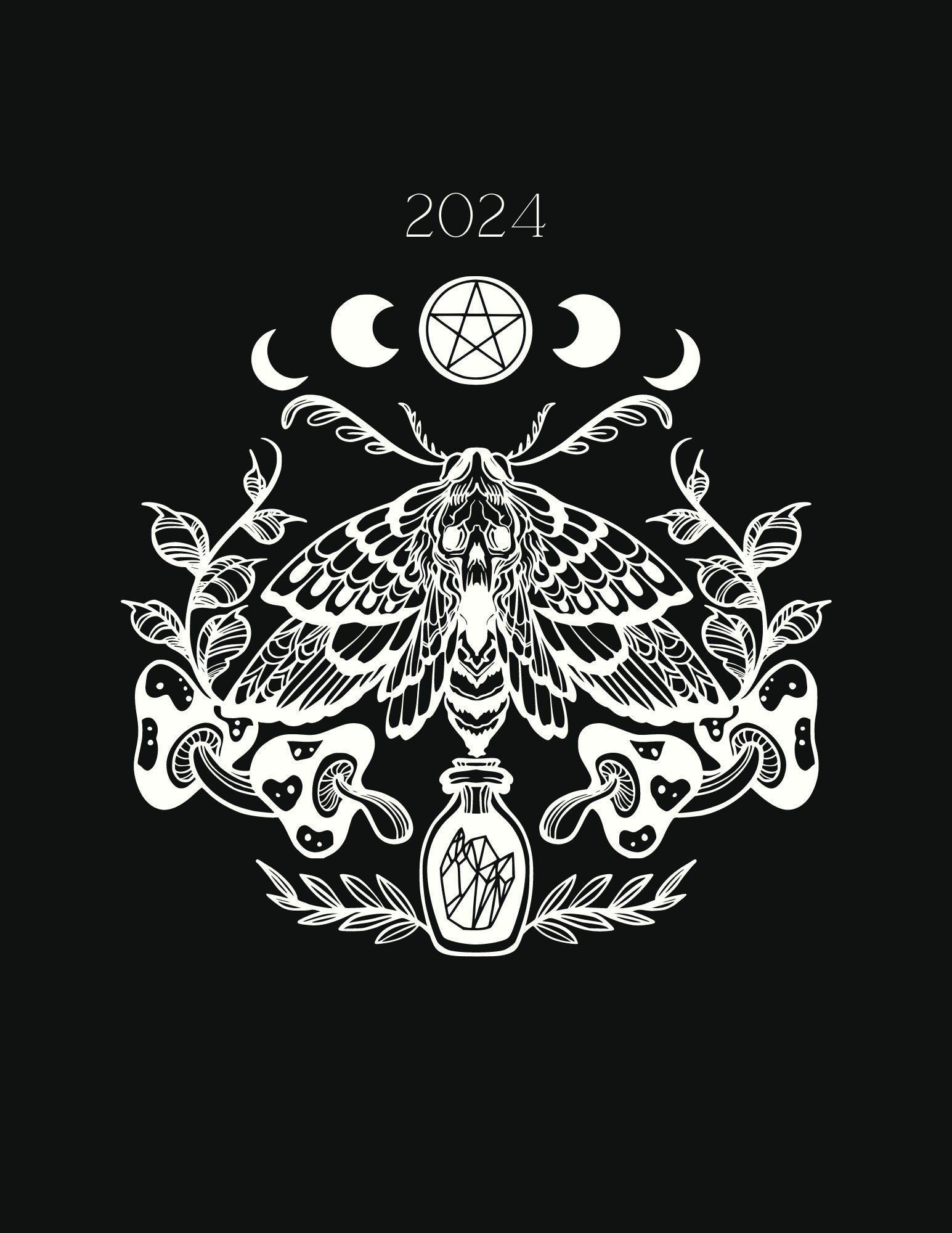 2024 Witchy Calendar Planner - Etsy