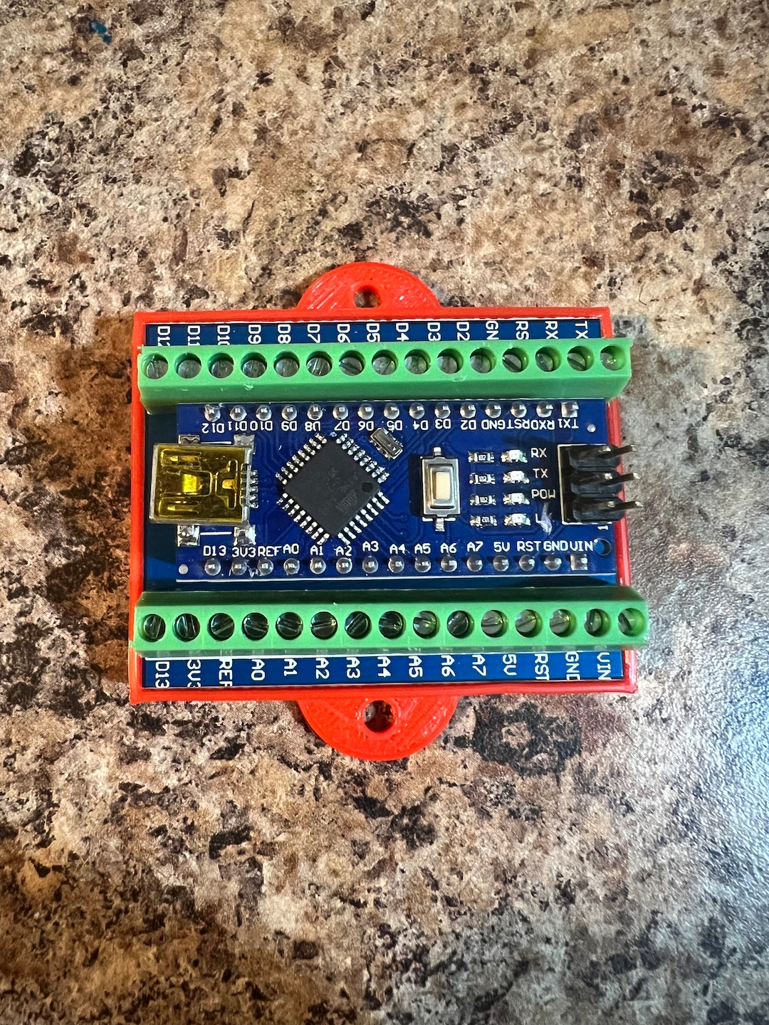 Arduino Nano Terminal Block Shield Case Stl File Etsy