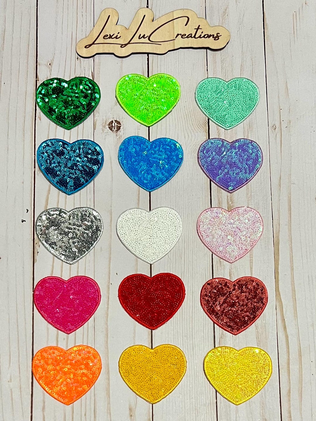 Heart Sequin Patch | Iron on Patch | Sequin Patch - Etsy