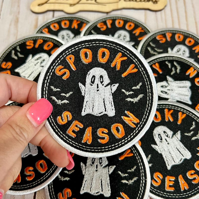 Embroidered Ghost Patches - Etsy