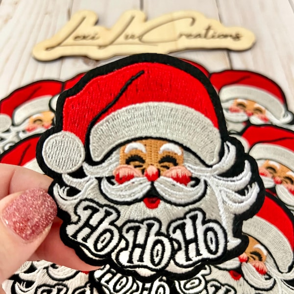 Santa Iron On - Etsy