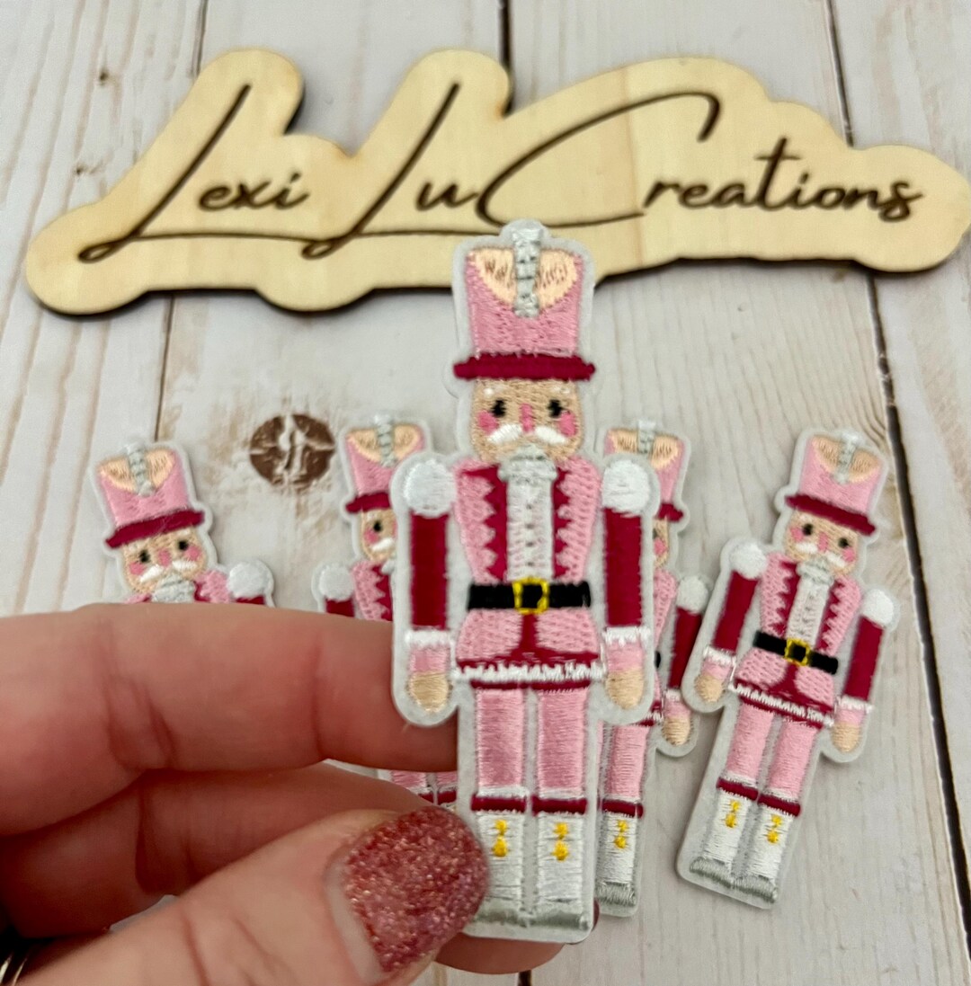 Pink Nutcracker Iron on Patches | Hat Patch | Embroidered Patch | Christmas | Holiday - Etsy