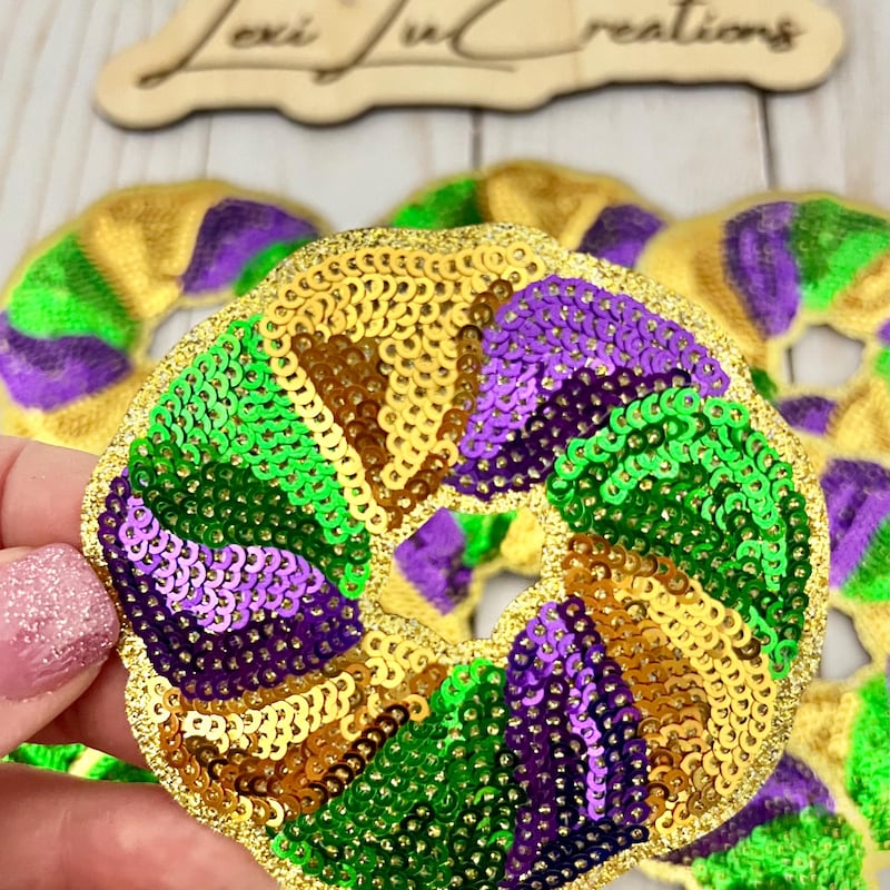 Mardi Gras Patch for Hat - Etsy