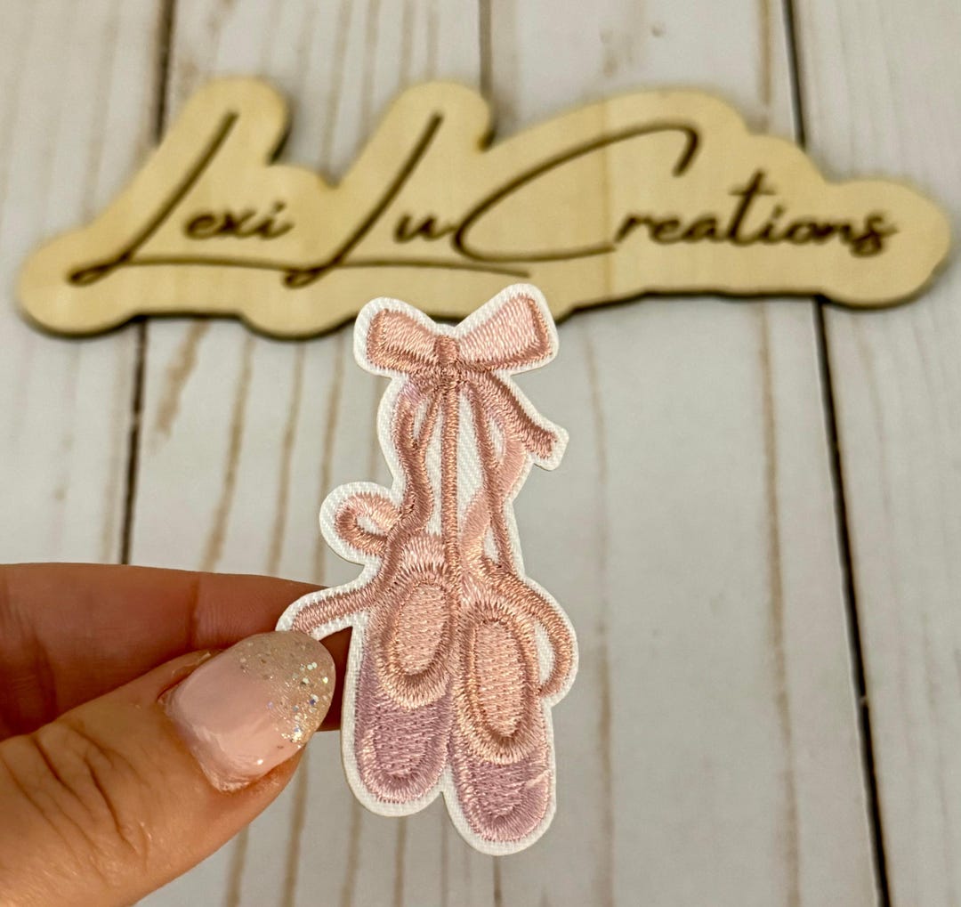Pink Ballet Slipper Patch - Etsy