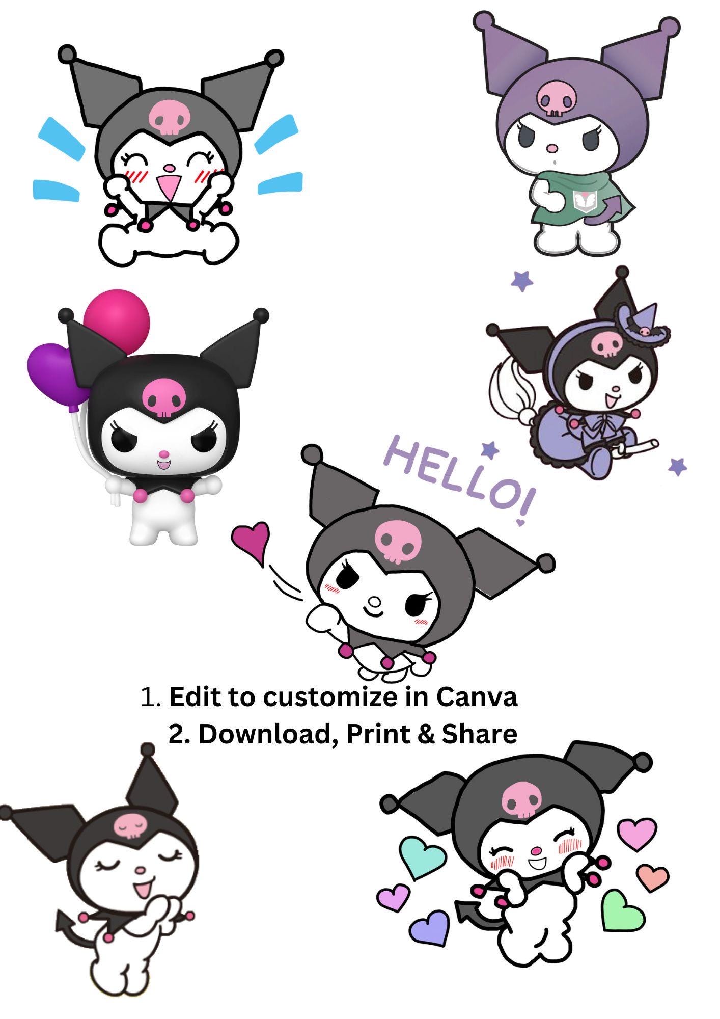 Logotipo de Kuromi PNG - Etsy España