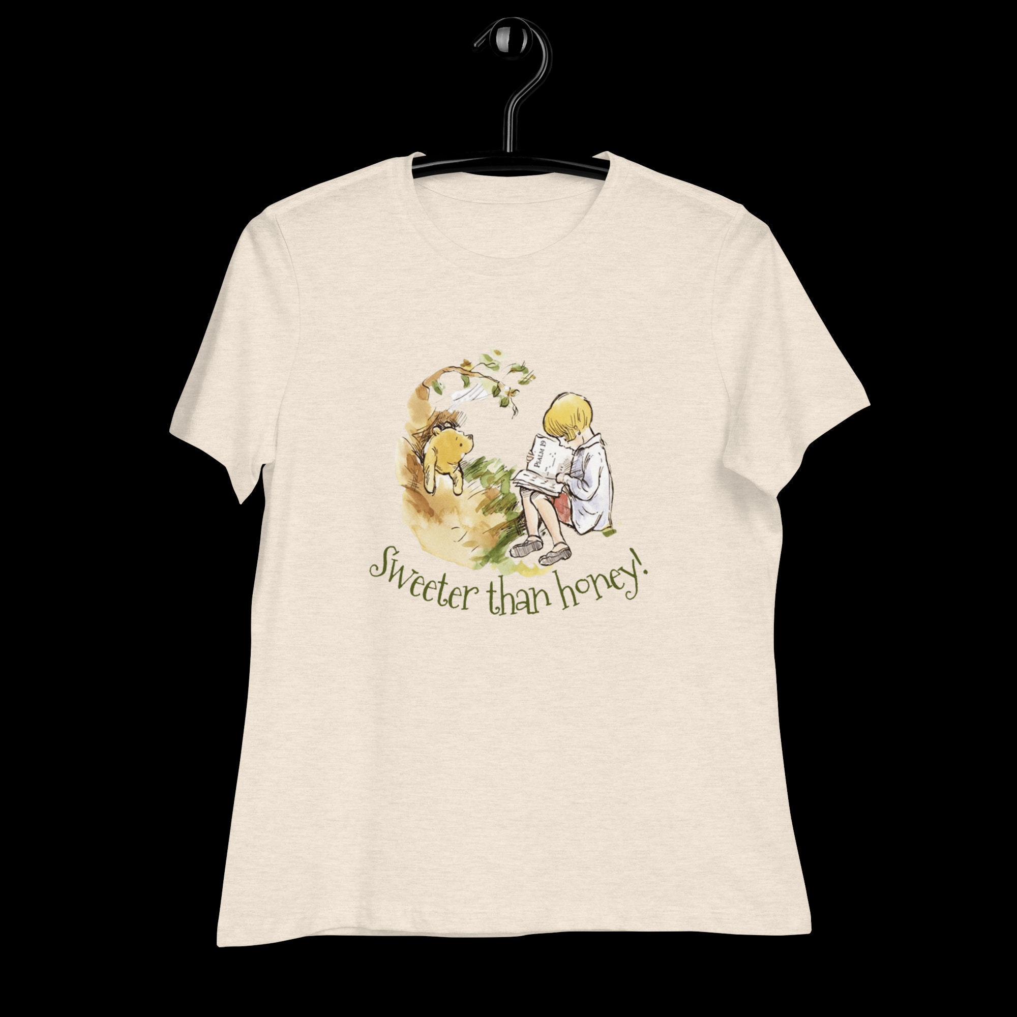 Winnie the Pooh Women's Relaxed T-shirt With Sweeter Than Honey ...