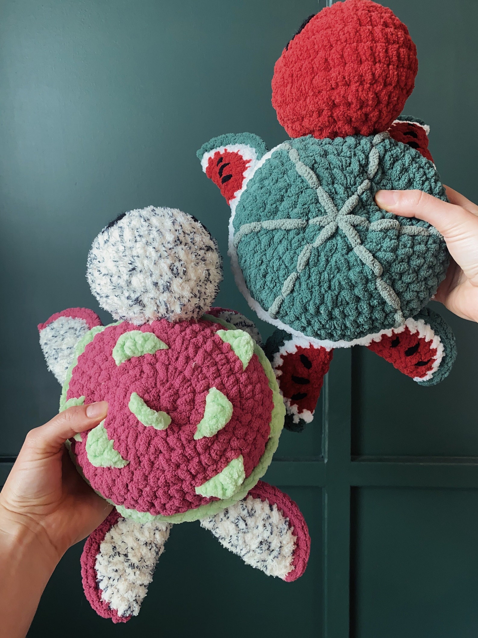 BUNDLE - Watermelon & Dragonfruit Turtle Crochet Pattern *pdfs ONLY* - Etsy