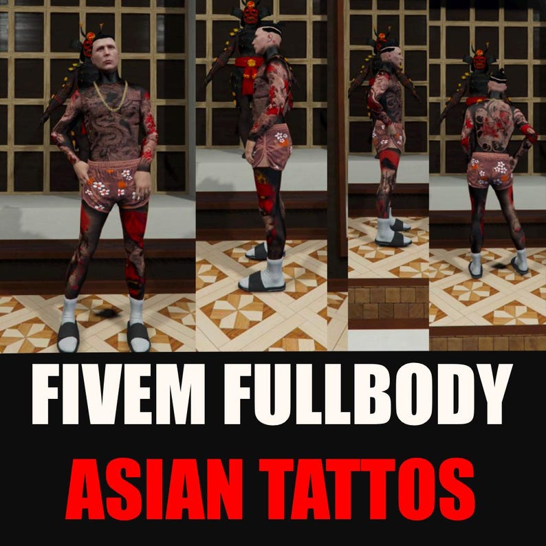 Asiantattoo / Fullbody / Male / GTA / Fivem - Etsy