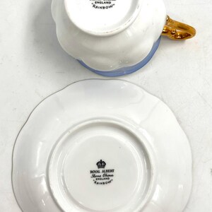 1950s Royal Albert Blue Rainbow Tea Cup and Saucer / Hampton Shape - Etsy