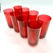 Beautiful Ruby Red Rolly Polly Ice Tea Tumblers by Anchor Hocking ...