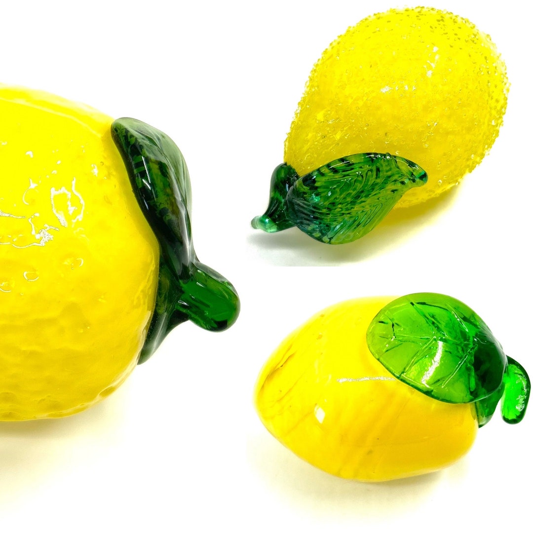 Murano Glass Lemon/italian Glass Fruit / Glossy Lemon by Gratful ...