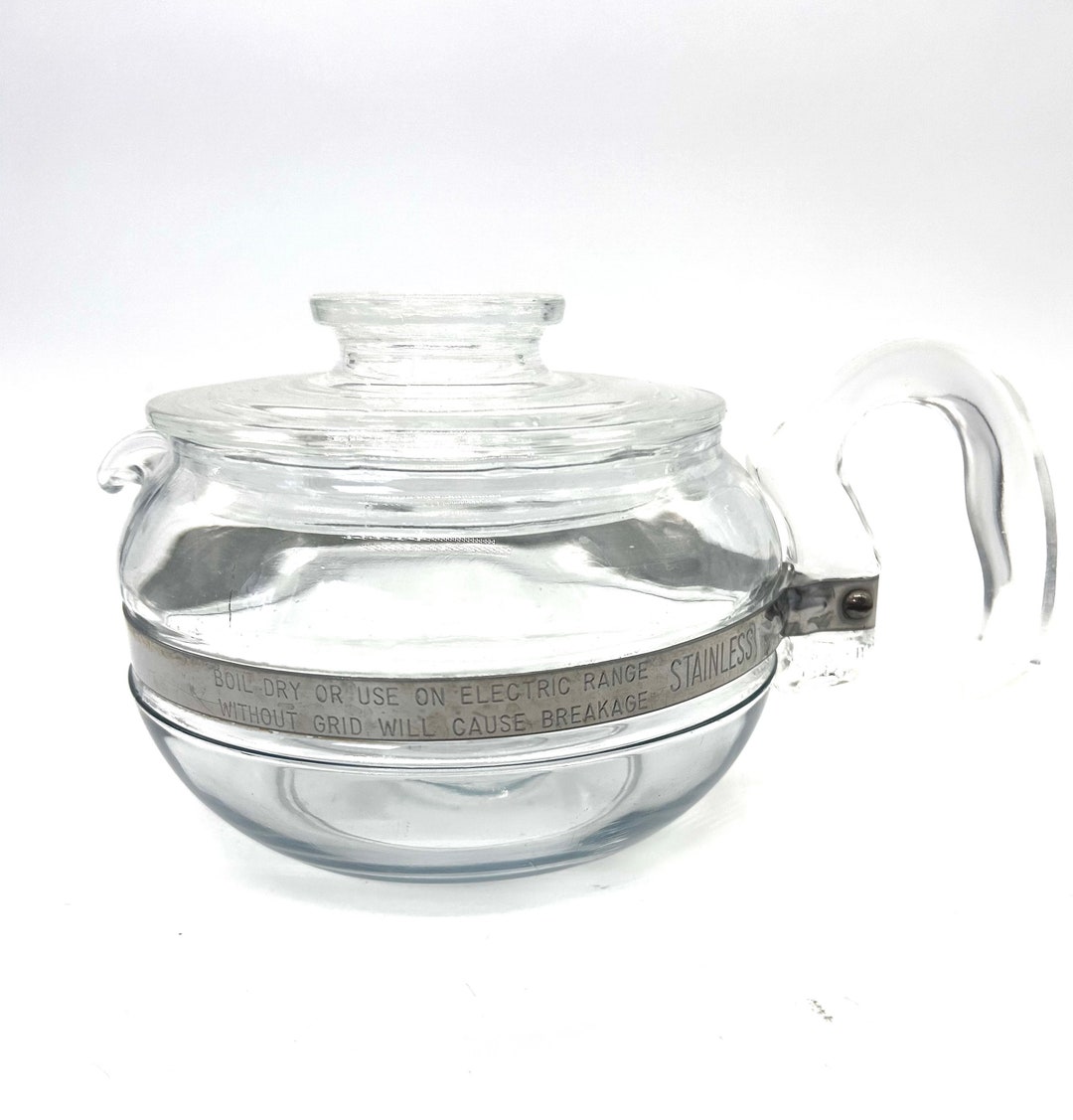 PYREX Flameware Glass Teapot / 6 Cup - Etsy