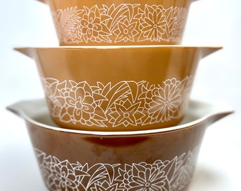 Vintage Pyrex Woodland Casserole Dishes Woodland Pyrex Cinderella ...