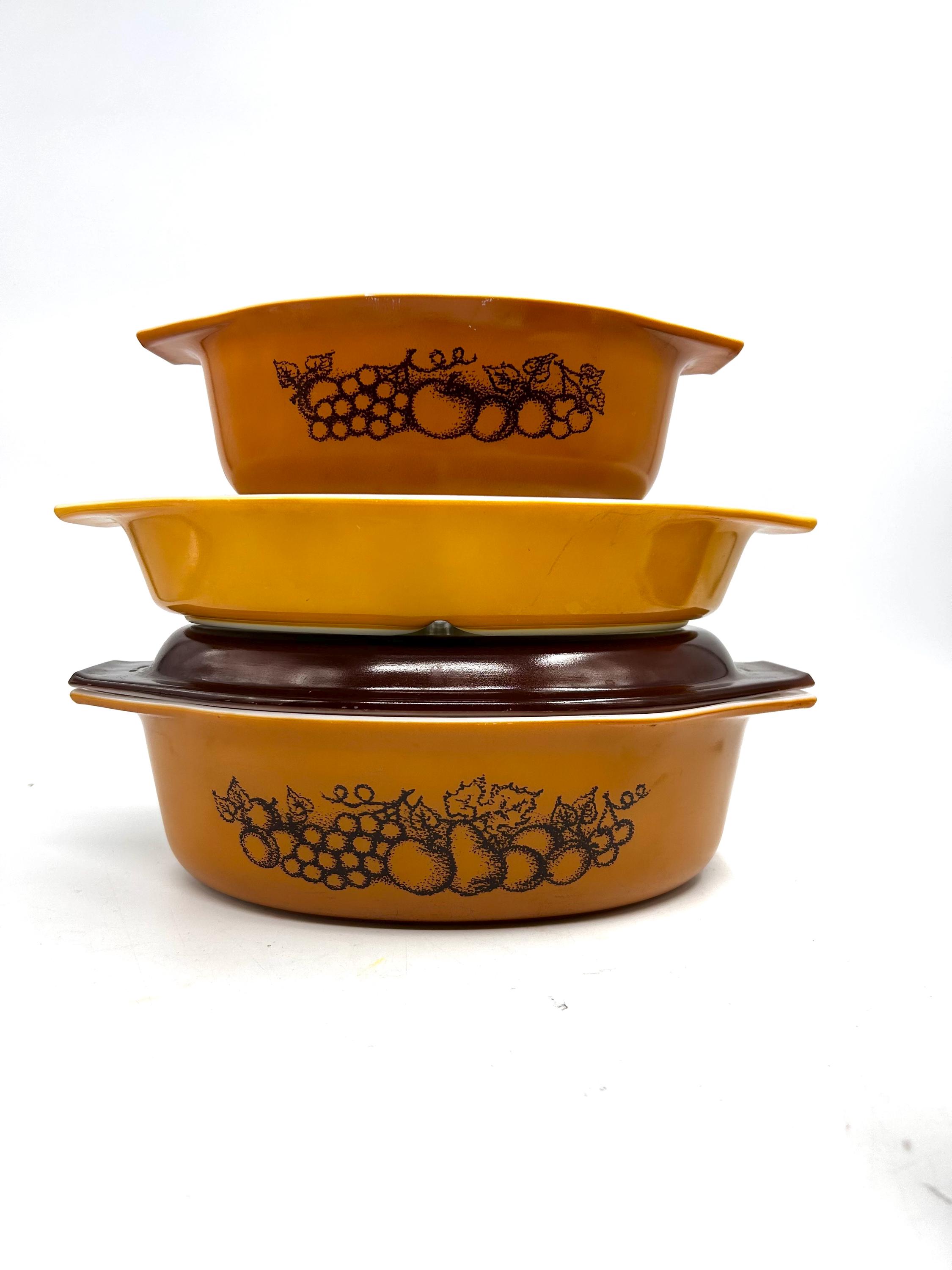 PYREX Old Orchard Casserole/ Bowls - Etsy