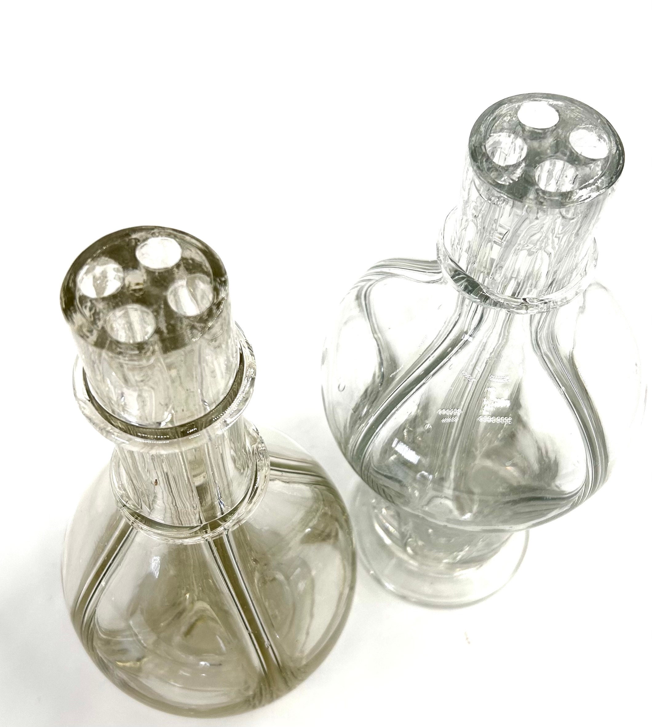 Rare French Vintage 4 Chamber Glass Decanter/ Frog Flower Vase - Etsy