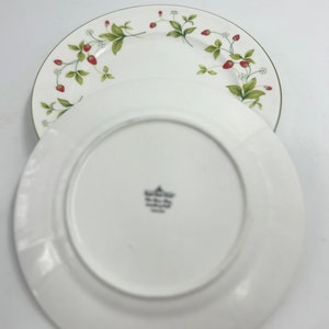 4 Christopher Stuart Fine Bone China Strawberry Field Side Plates - Etsy