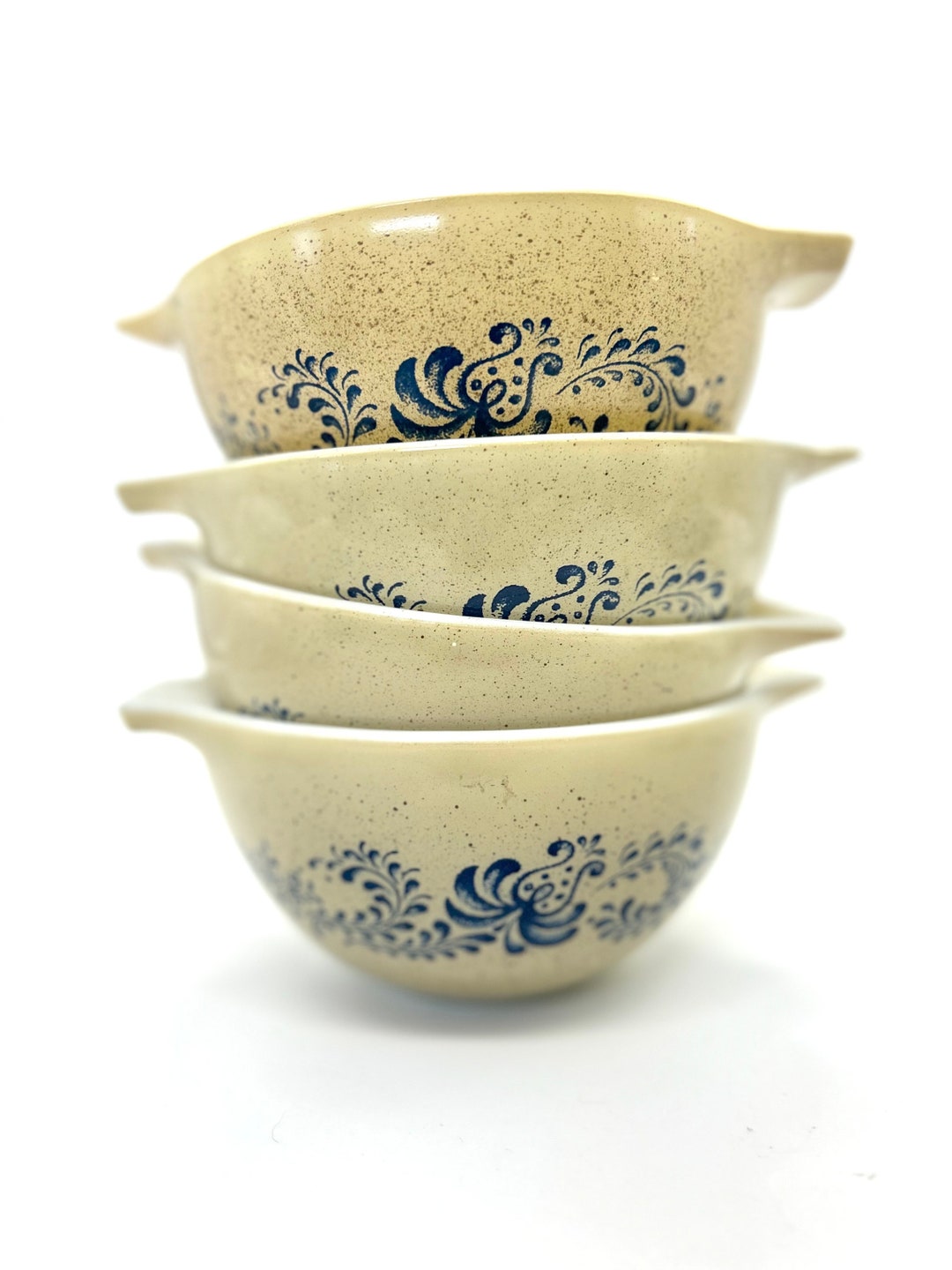 PYREX Homestead Pattern /cinderella Bow #441 Blue and Beige - Etsy