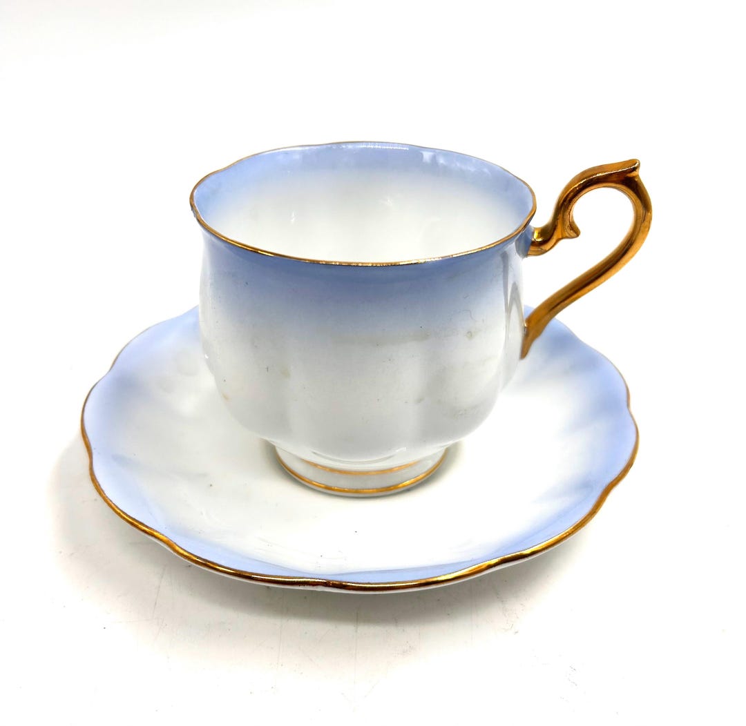 1950s Royal Albert Blue Rainbow Tea Cup and Saucer / Hampton Shape - Etsy