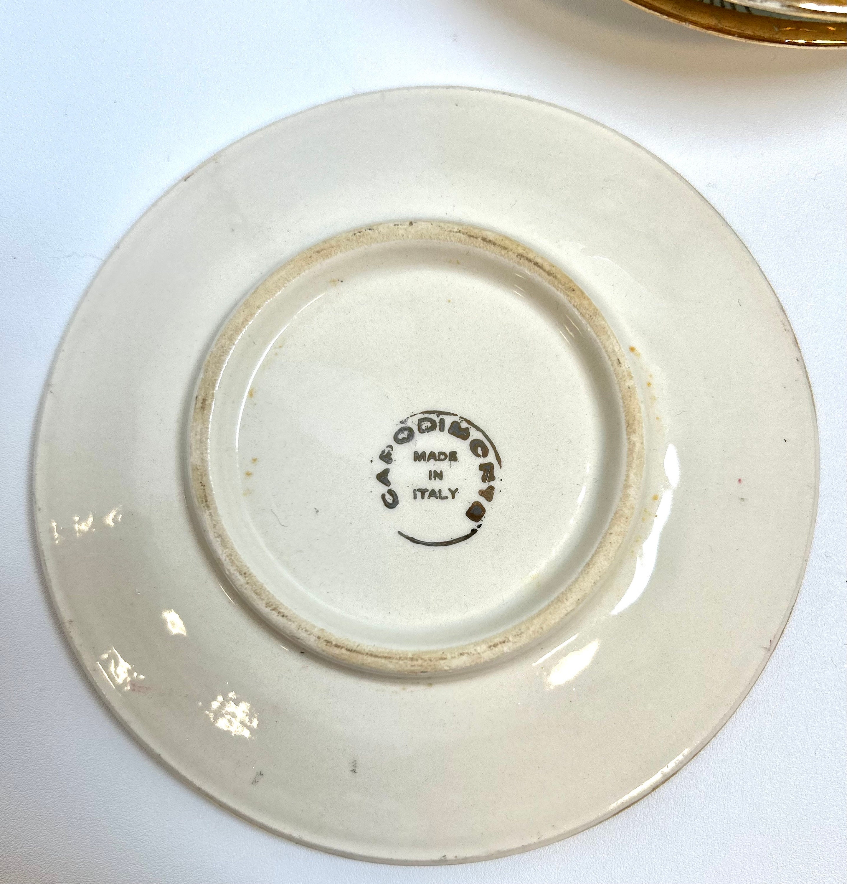 Capodimonte Porcelain and Gold Cherub Demitasse Tea / Coffee Service ...