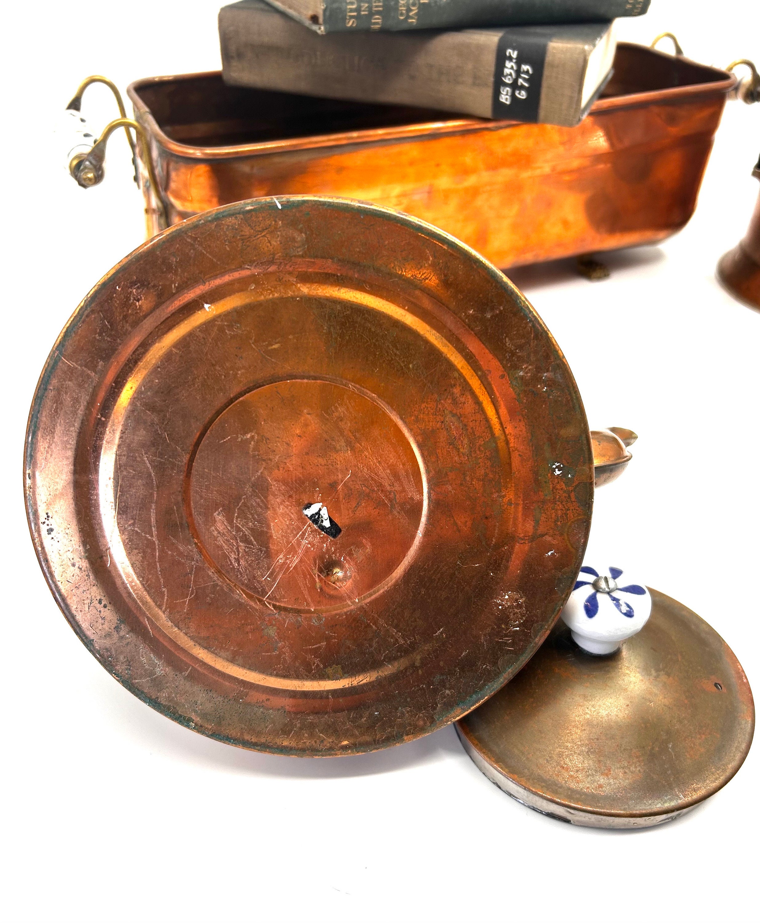 Vintage Copper Wares / Primative Kitchen Decor / Copper Kettles ...