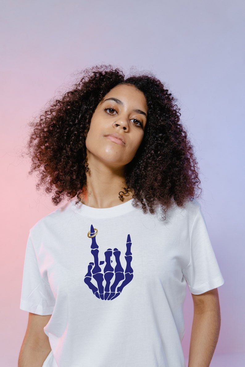 Mockup Mano Cornuta Ai Svg Png Dxf Esp Skleton - Etsy