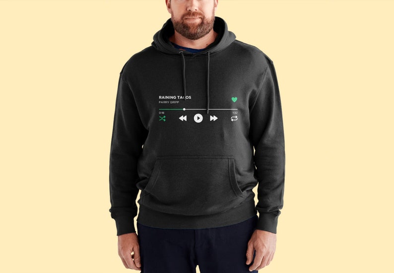 Spotify Song Hoodie - Etsy