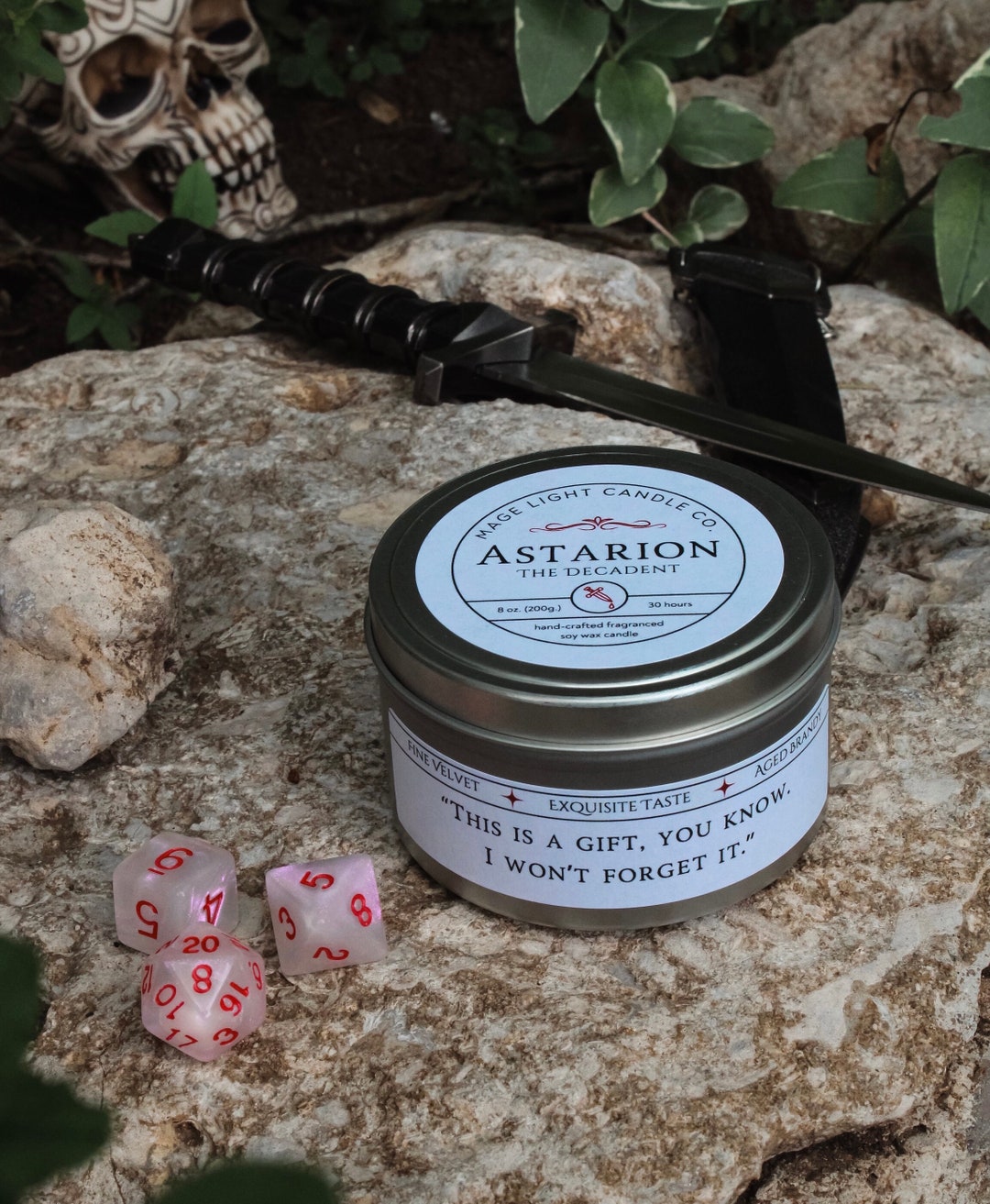 Astarion: BG3 Vampire Elf Rogue Companion Video Game Inspired 8oz Soy ...