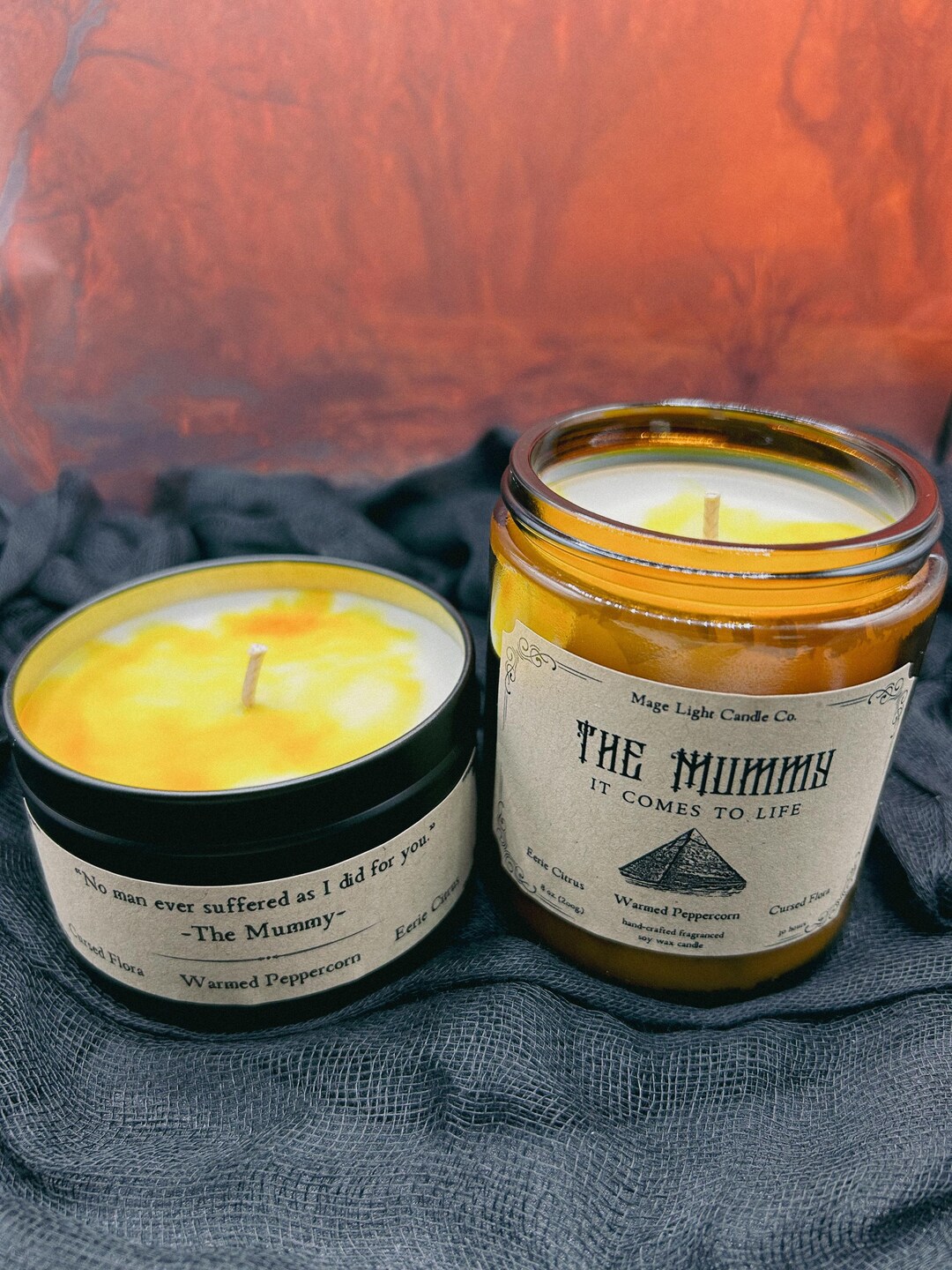 The Mummy: Classic Universal Monster Horror Inspired 8oz Soy Wax ...