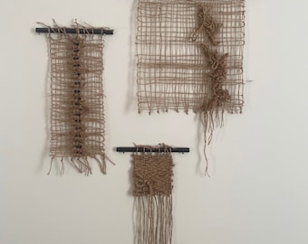 11 Handmade Rustic Jute Fiber Art - Etsy