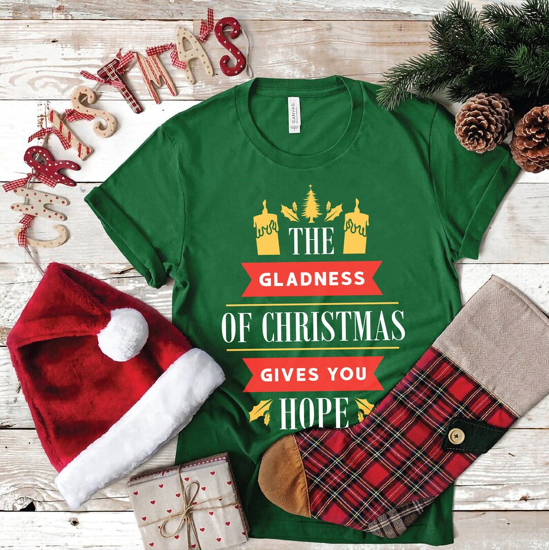 The Gladness of Christmas Gives You Hope Unisex Jersey Short - Etsy