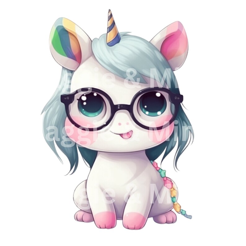 Magical Unicorn Clipart Set 4 SVG, JPG, PNG Files With Transparent ...