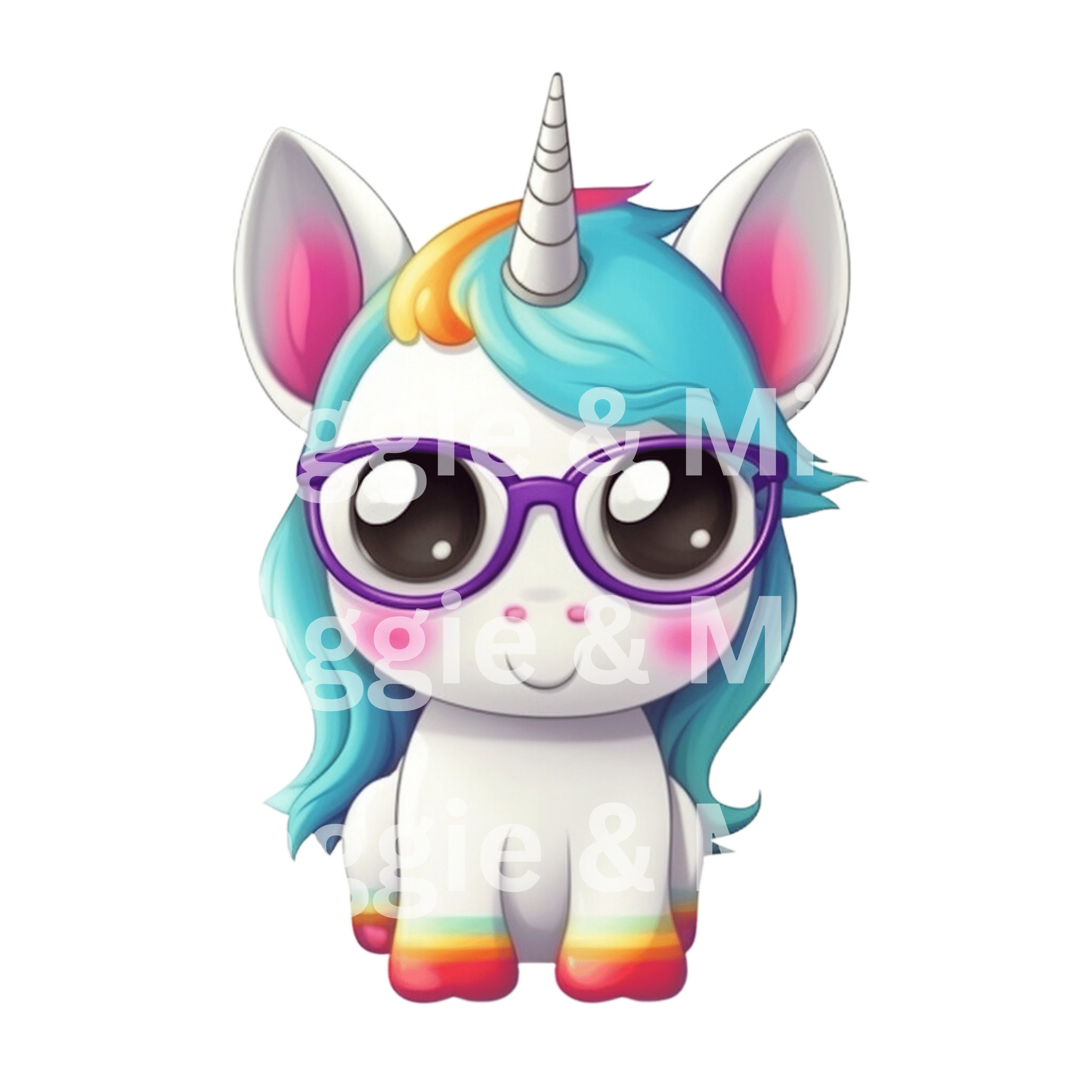 Magical Unicorn Clipart Set 4 SVG, JPG, PNG Files With Transparent ...