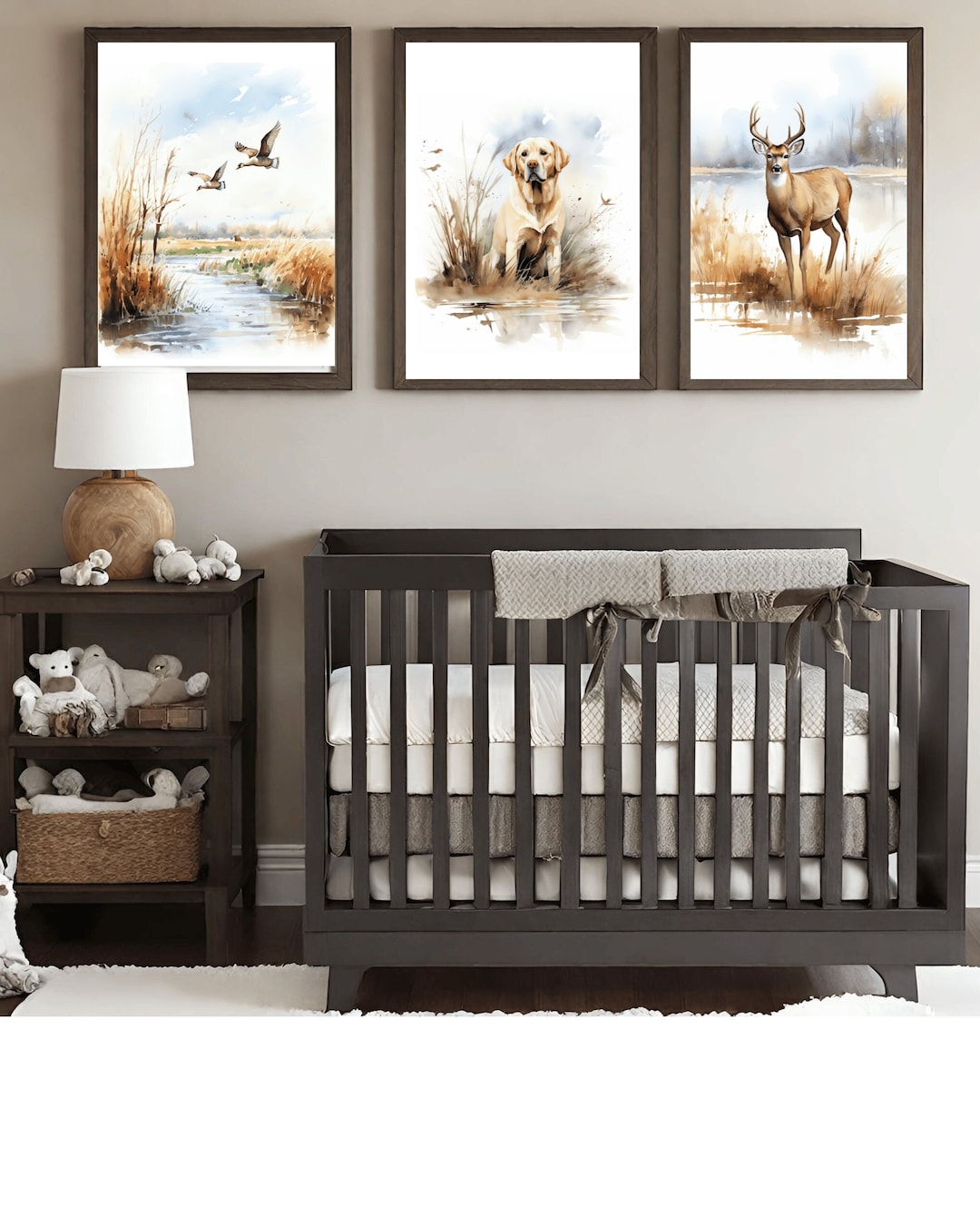 Boy Nursery Wall Art Hunting Baby Boy Nursery Decor Deer Wall Art ...