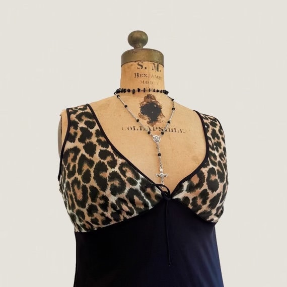 y2k leopard print dress - Gem