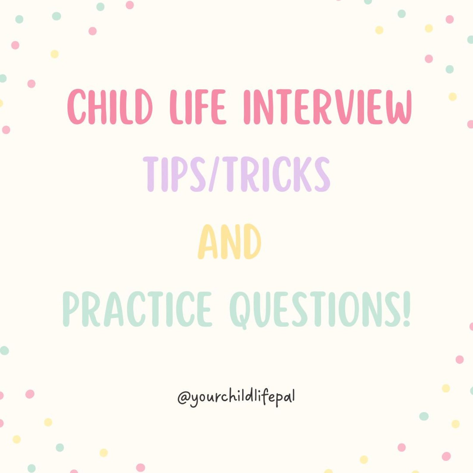 Child Life Interview Tips/tricks and Practice Questions - Etsy