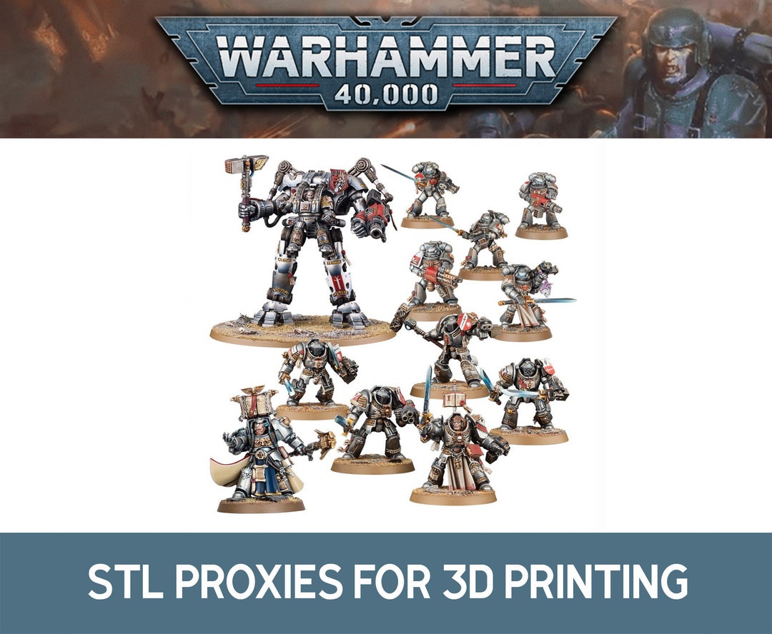 Warhammer 40k Grey Knights Combat Patrol STL Files for 3D Printing - Etsy