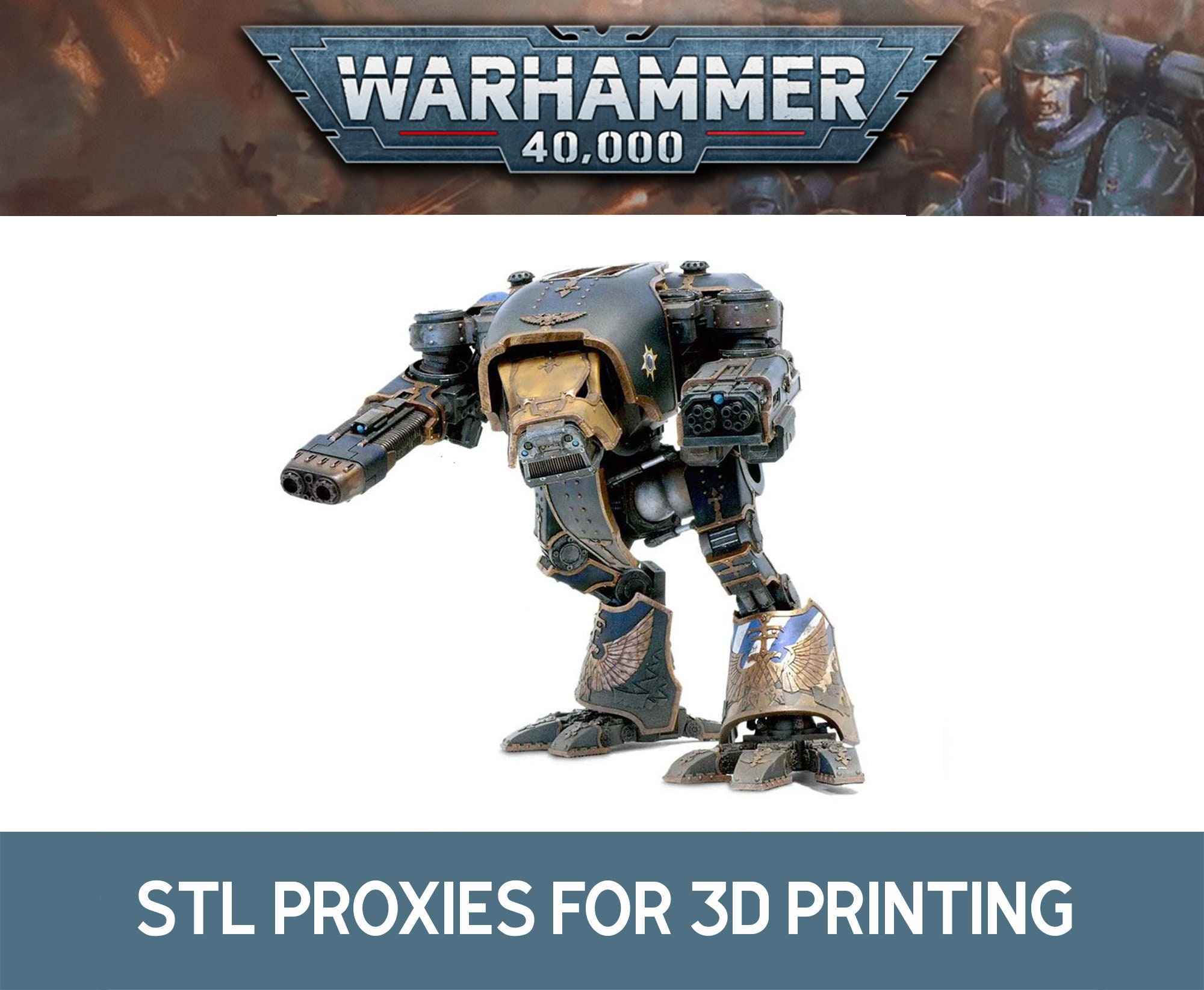 Warhammer 40k Warhound Titan STL Files for 3D Printing - Etsy