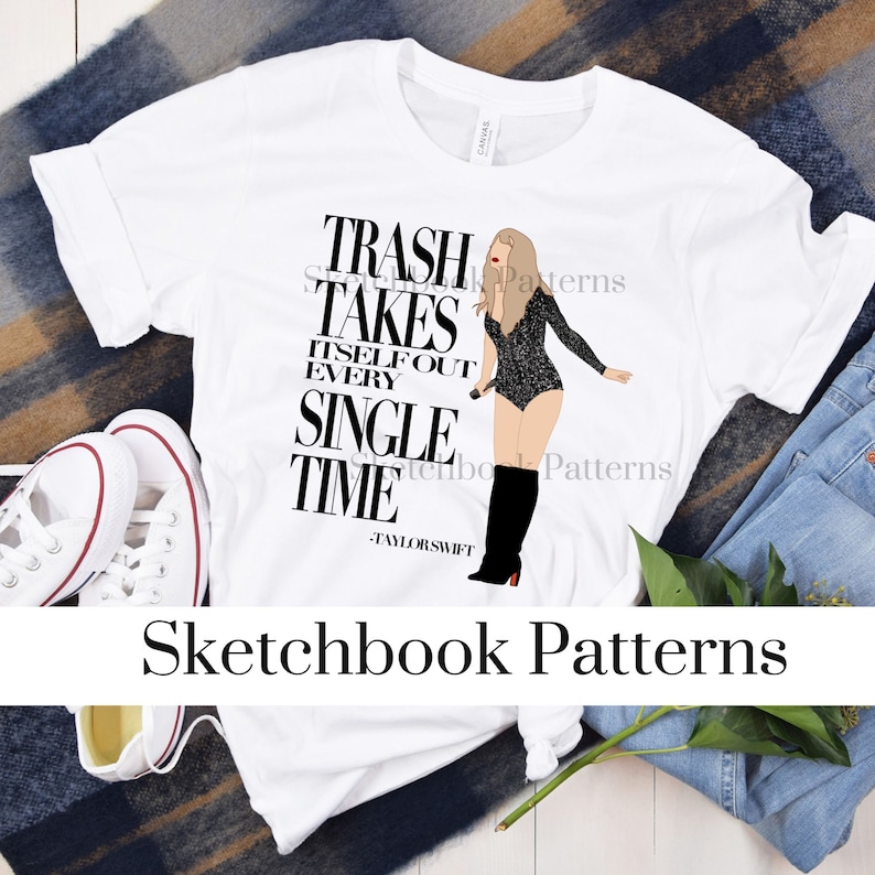 Trash Takes Itself Out Taylor Swift Digital File JPEG - Etsy