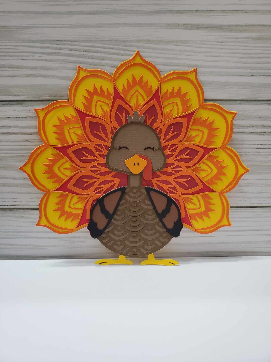 Thanksgiving Turkey/papercrafts for Scrapbooking and Embellishments - Etsy