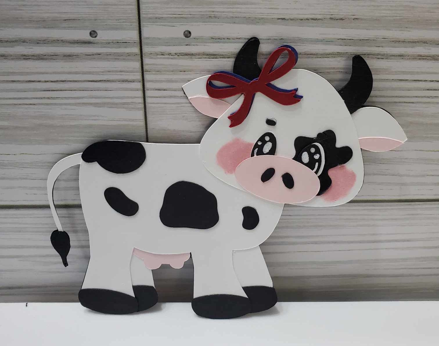 Female Cow/holstein/dairy/farm/papercrafts for Scrapbooking and ...