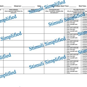 ABC Data Sheet - Etsy