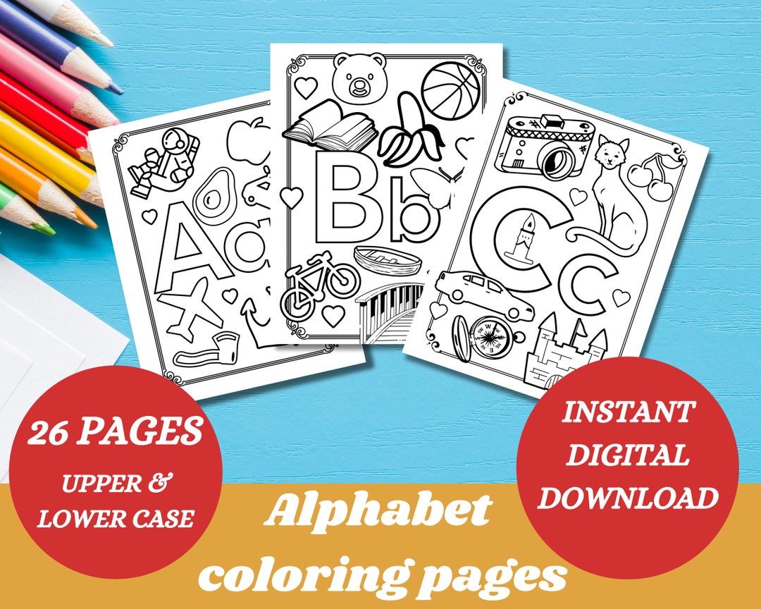 Printable Kids Alphabet Coloring Pages, Coloring Pages, Kindergarten ...