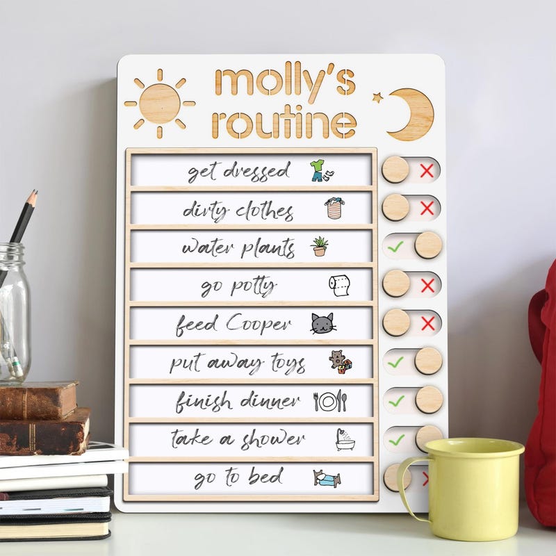 Routine Chart for Kids - Etsy